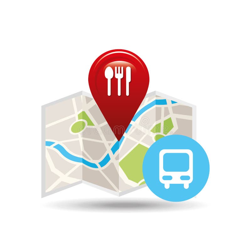 Location on map design stock illustration. Illustration of marker ...