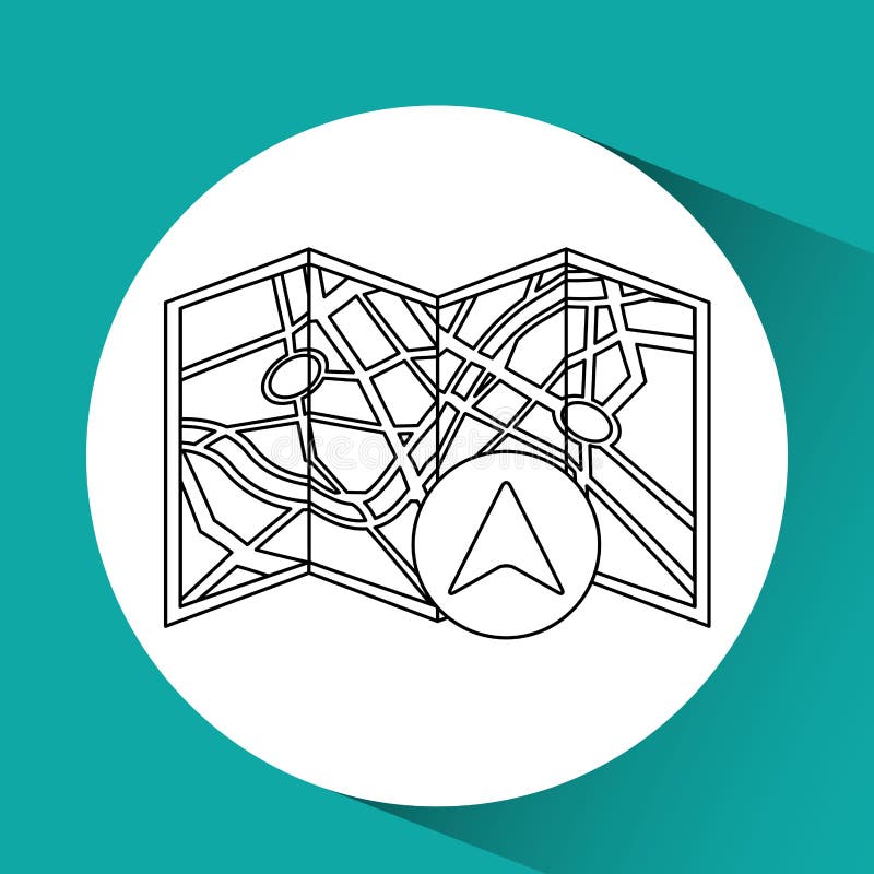 Location on map design stock illustration. Illustration of location - 71527820