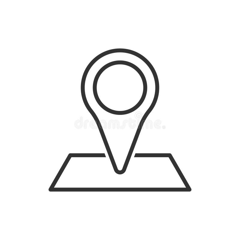 Location Map Icon stock illustration. Illustration of sign - 364490316