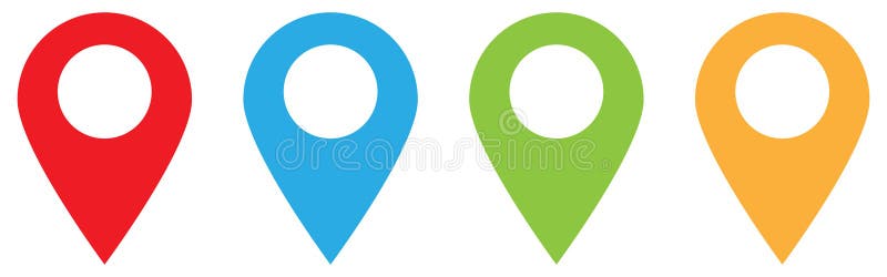 Location map icon set stock vector. Illustration of icon - 285852158
