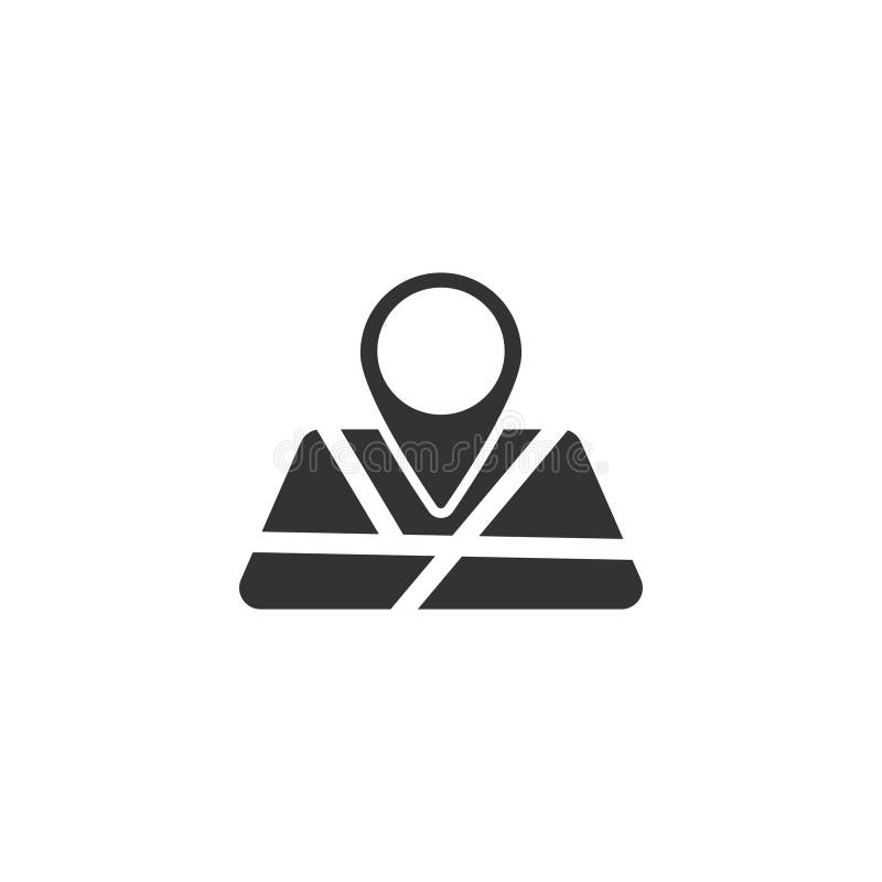 Location on Map Icon in Simple Design. Vector Illustration Stock Vector ...