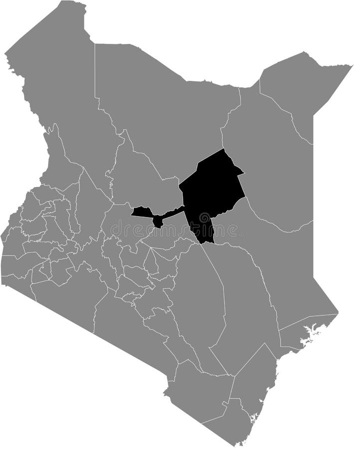 Location of Isiolo, County of Kenya,. Administrative Stock Illustration ...