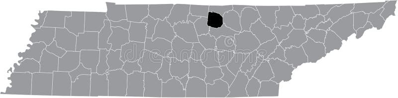 Location Map of the Jackson County of Tennessee, USA Stock Vector ...