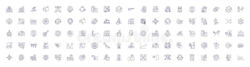 Location and Map Line Icons Signs Set. Design Collection of Map ...
