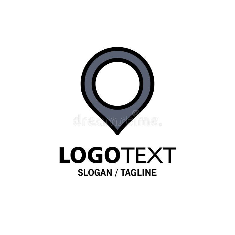 Location, Map, Marker, Mark Business Logo Template. Flat Color Stock ...