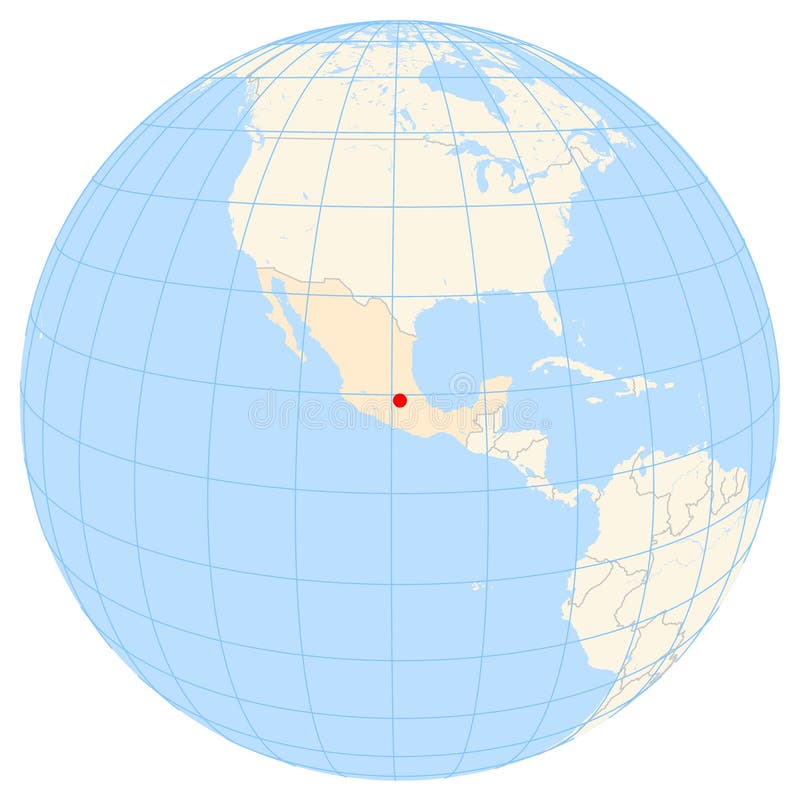 Location Map of Mexico City in Mexico Stock Illustration - Illustration ...