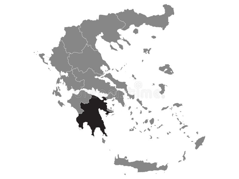 Location Map of Peloponnese Region Stock Vector - Illustration of ... Location Map of Peloponnese Region Stock Vector - Illustration of ...
