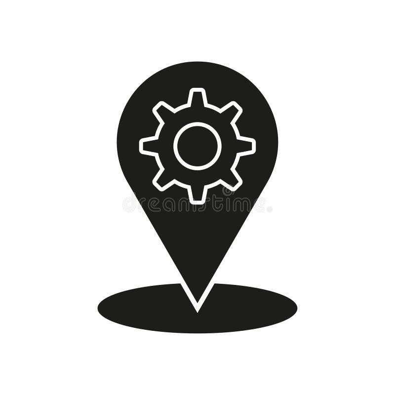 Location Map Pin Setting Icon. Vector Illustration. EPS 10 Stock Vector ...