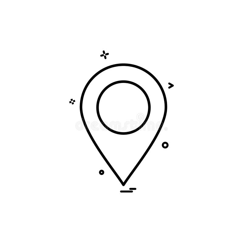 Location Map Tracking Gps Icon Vector Design Stock Vector ...