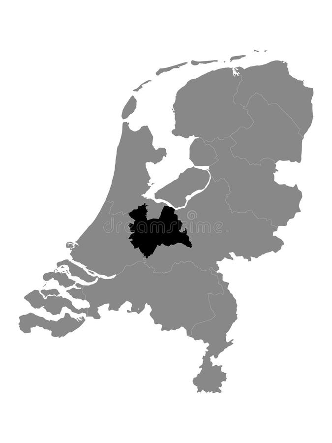 Location Map of Utrecht Province Stock Vector - Illustration of dutch ...