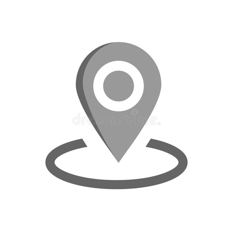 Location Map Vector Icon, Pin Pointer Illustration Symbol. Locate Sign ...