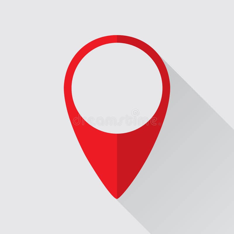 Location Mark Flat Icon stock vector. Illustration of place - 172633399