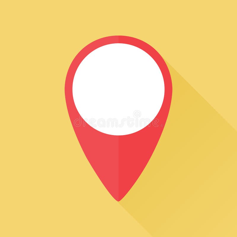 Location Mark Flat Icon stock vector. Illustration of place - 172633399