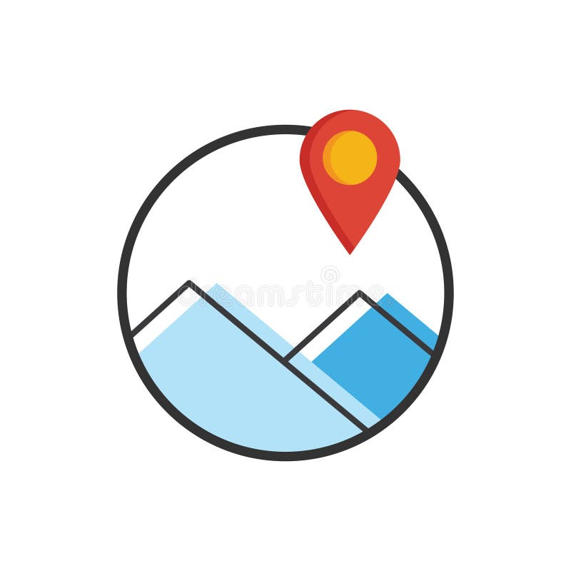 Map and Location Marker Icon., Set of Road Traffic Sign, Location Pin ...