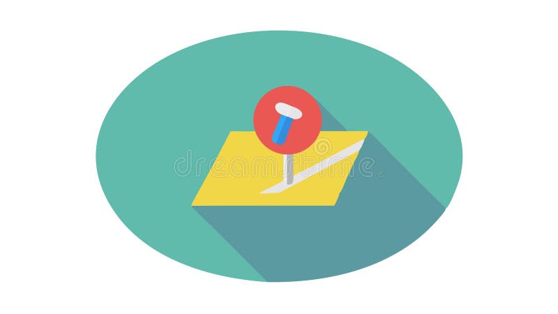 Location Marker on Map Icon, Flat Style Vector, Vector Design ...