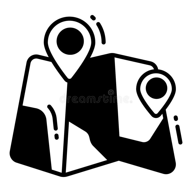 Location Marks Icon Related Map Location and Navigation Black Icon ...