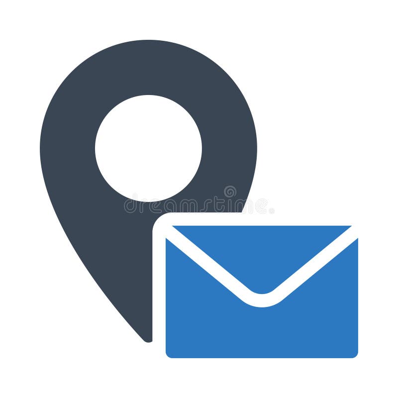 Location, Message, Email Icon. Simple Line, Outline Vector of ...