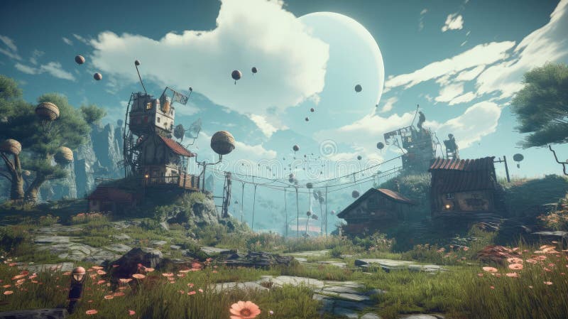 Location for a Modern AAA Game Stock Photo - Image of location, major ...