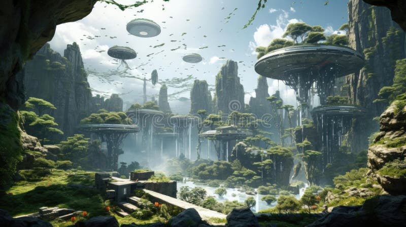 Location for a Modern AAA Game Stock Photo - Image of event, towers ...