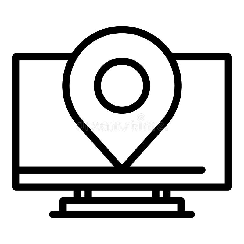 Key Point Location Icon Outline Vector. List Check Stock Vector ... Key Point Location Icon Outline Vector. List Check Stock Vector ...