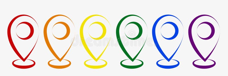 Location of Objects. Orientation in the City Stock Vector ...