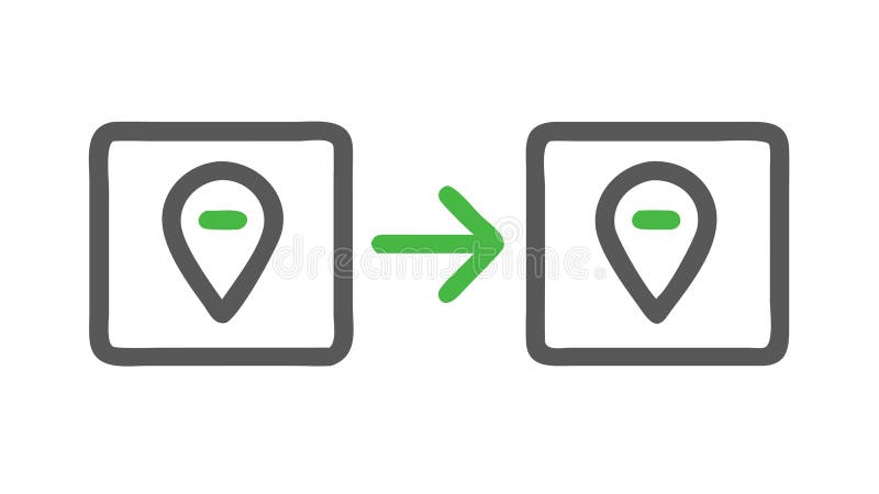 Location Path Arrow Icon Vector, Navigation Route Symbol, Vector Design ...