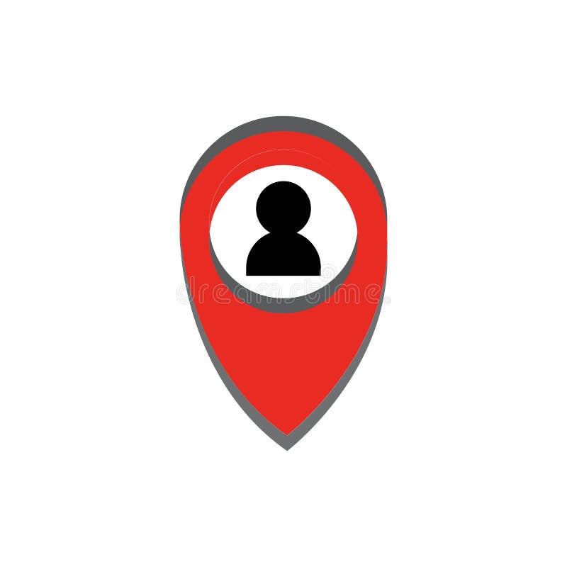Location people icon stock illustration. Illustration of investigation ...