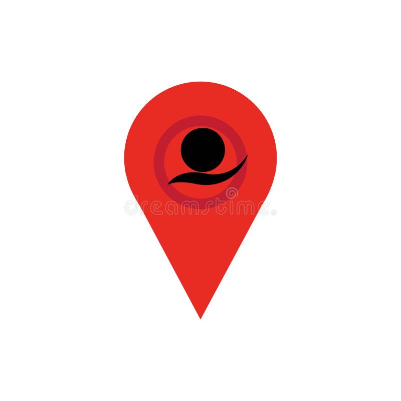 Location people icon stock illustration. Illustration of point - 174915241