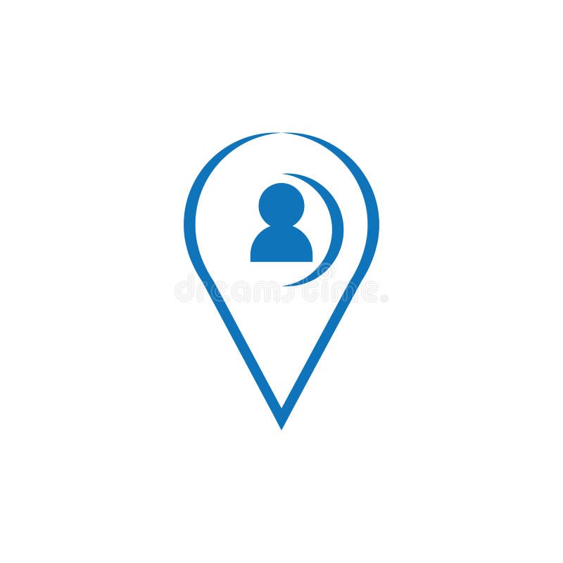 Location people icon stock illustration. Illustration of location ...