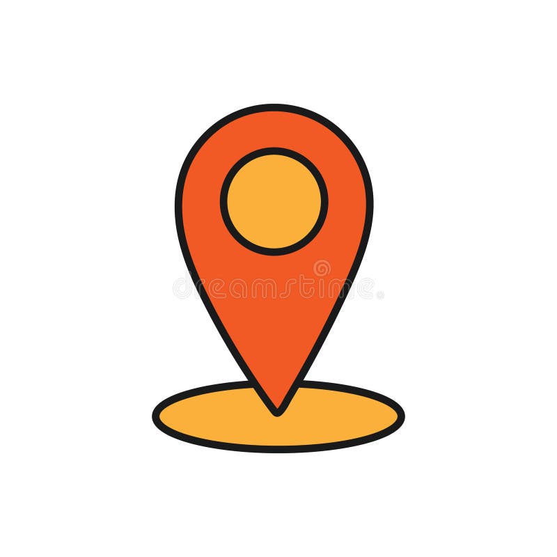 Location Pin Design for Maps and Navigation Icons with Colorful Vector Art Stock Vector ...