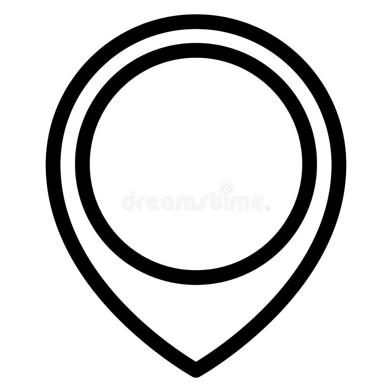 Location pin design stock vector. Illustration of concept - 137326376