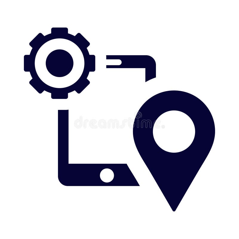Location, Pin, Location Pin, Gear, Setting, Location Pin Setting Icon ...