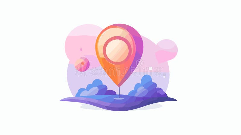Location Pin Graphic Element for Web Design Projects Stock Illustration ...