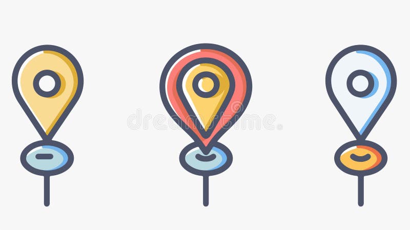 Location Pin Graphic Element for Web Design Projects Stock Vector ...