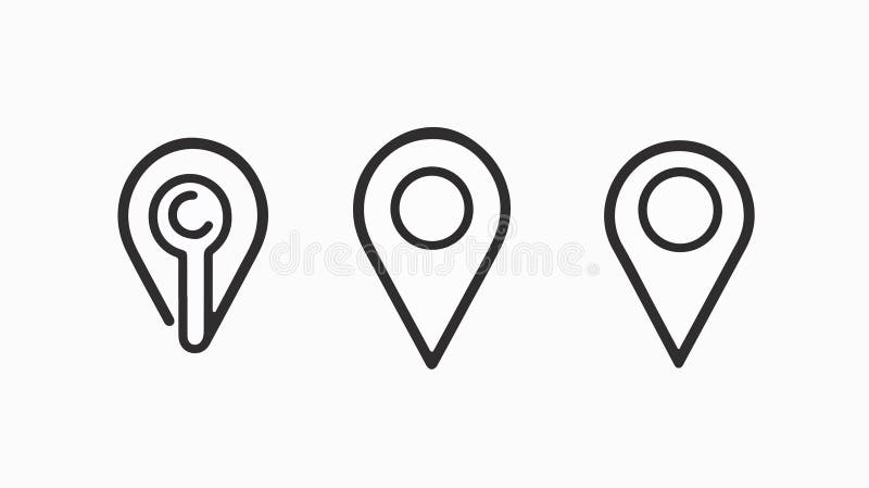 Simple and Effective Location Pin Icon for Basic Web Design Needs Stock ...