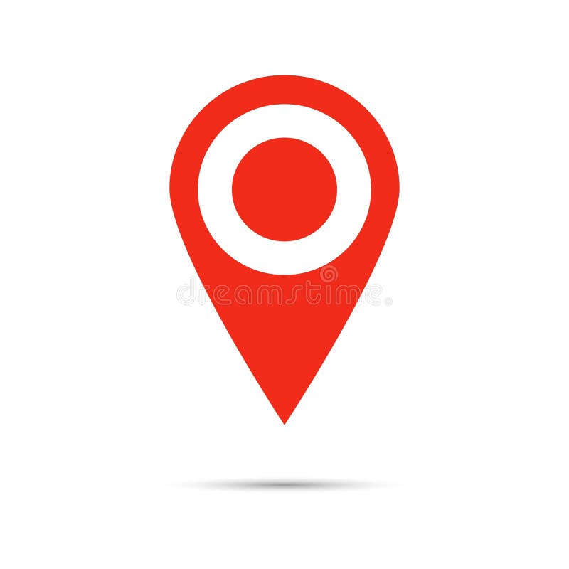 Location Pin Icon,check-in Loaction Icon Vector Stock Illustration ...