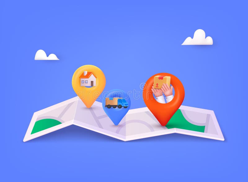 Location Pin Icon on Earth City Urban Map Indicating the Location and ...