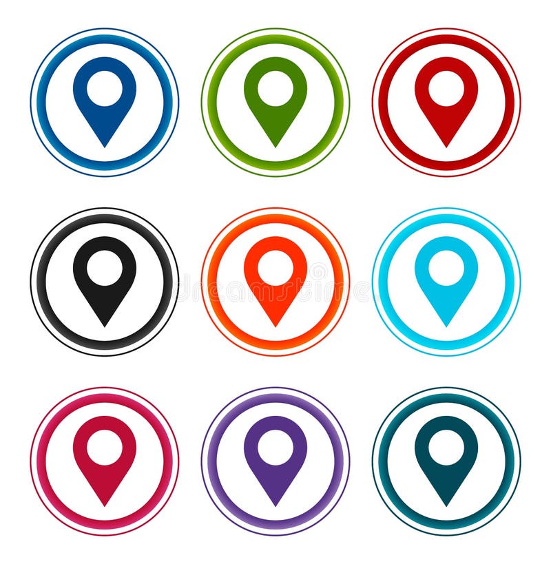 Pinpoint Symbol Stock Illustrations – 8,645 Pinpoint Symbol Stock ...