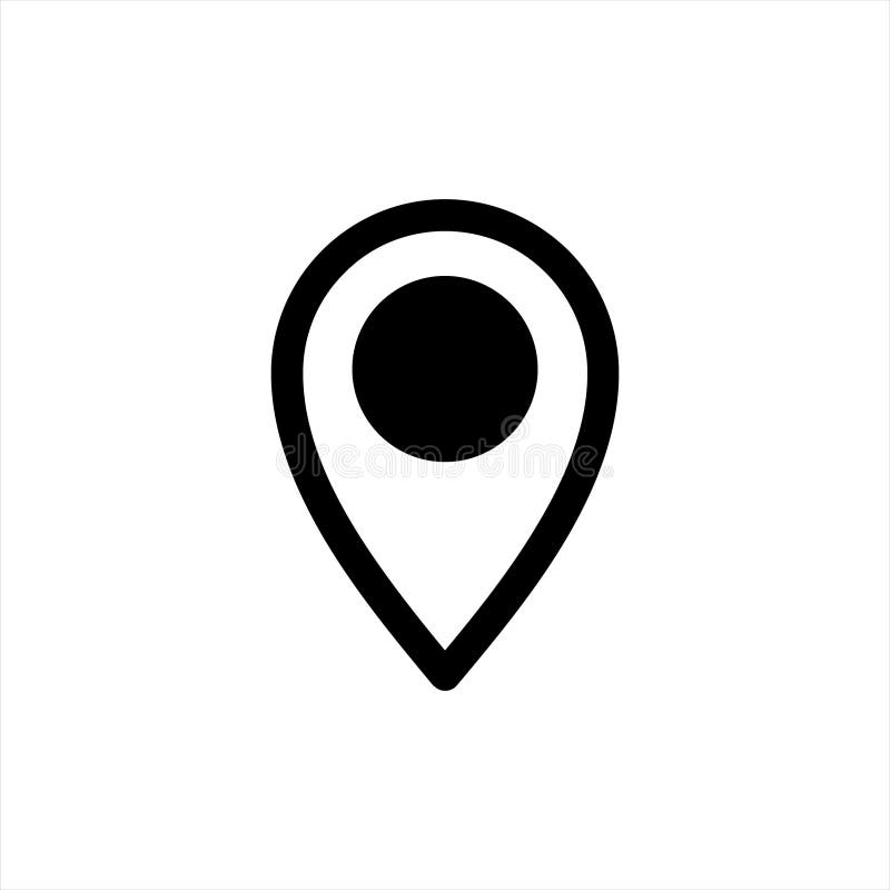 Location Pin Icon. Map Attach Marker Place. Location Icon Stock Vector ...