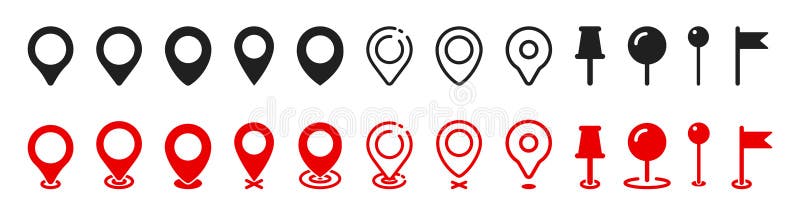 Location Pin Icon. Map Pin Place Marker Stock Vector - Illustration of ...