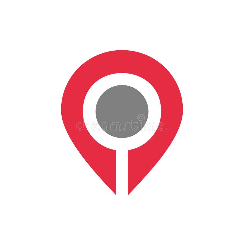Simple Gps Pointer Logo, Location Pin Icon Design Stock Vector ...