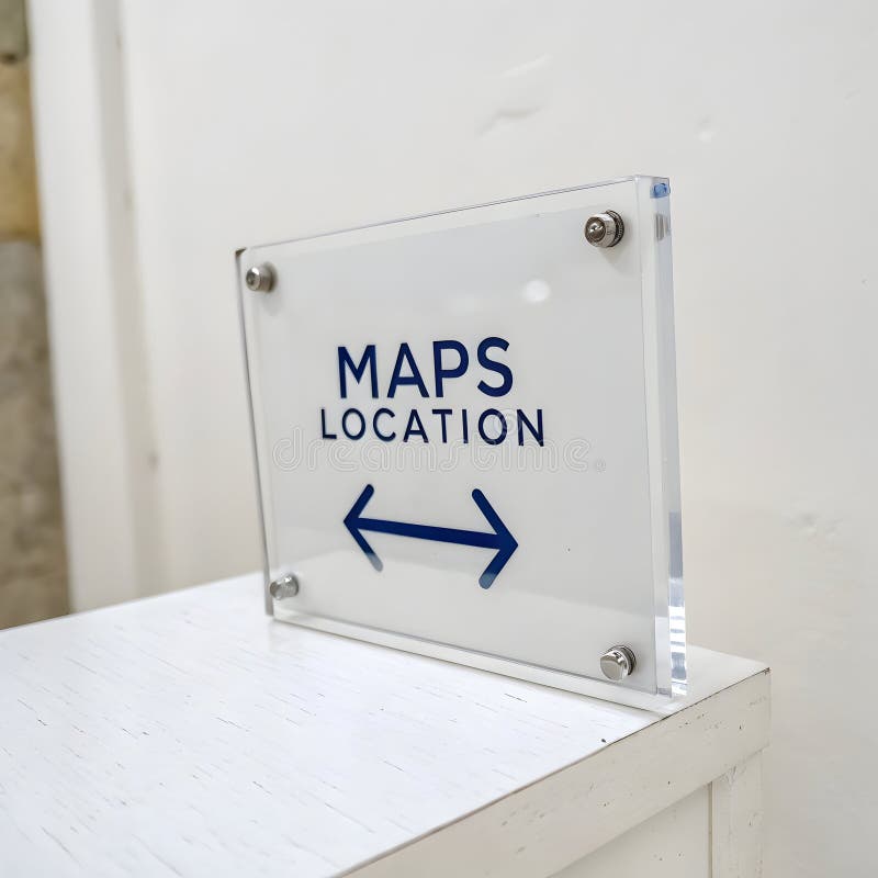 Maps Location Sign Isolated on White Background Stock Illustration ...