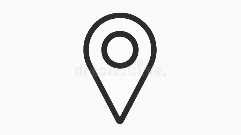 Precise Location Pin Icon for Web Design Projects Stock Vector ...