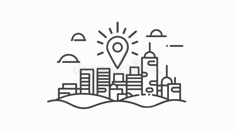 Precise Location Pin Icon for Web Design Projects Stock Vector ...