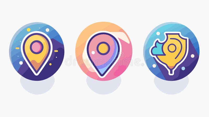 Precise Location Pin Icon for Action Plan Illustration Stock Vector ...