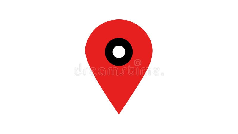 Location Pin Icon, Representing Geographical Point or Address, Vector ...