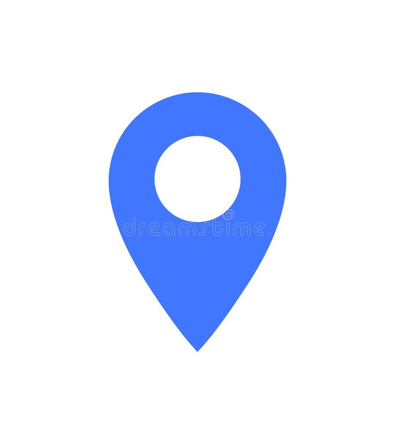 Location Pin Icon, Representing Navigation, Map Markers, or ...