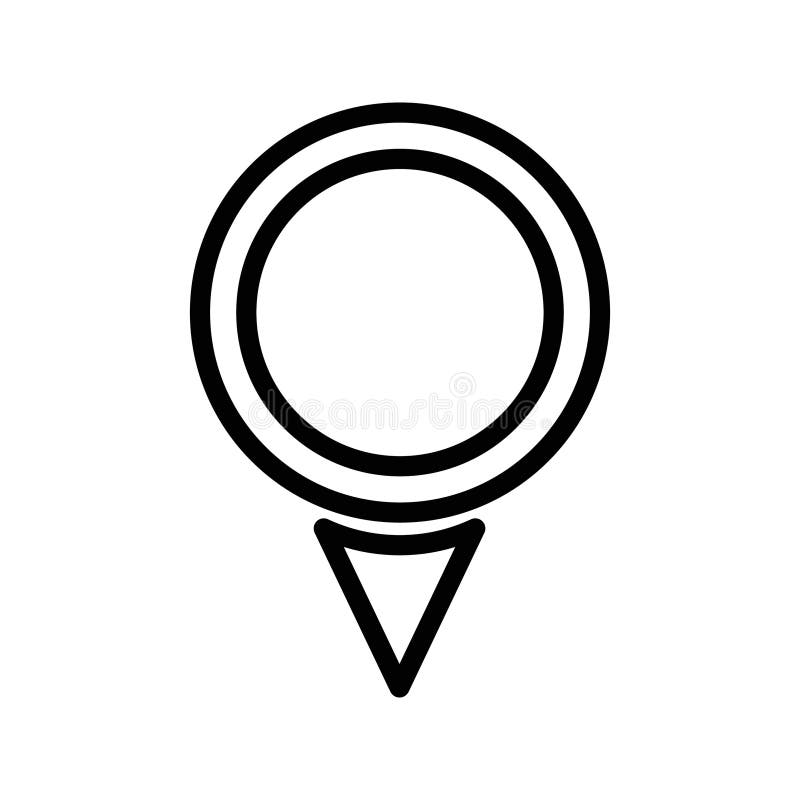 A Location Pin Icon Representing a Place or Map Point Stock Vector ...
