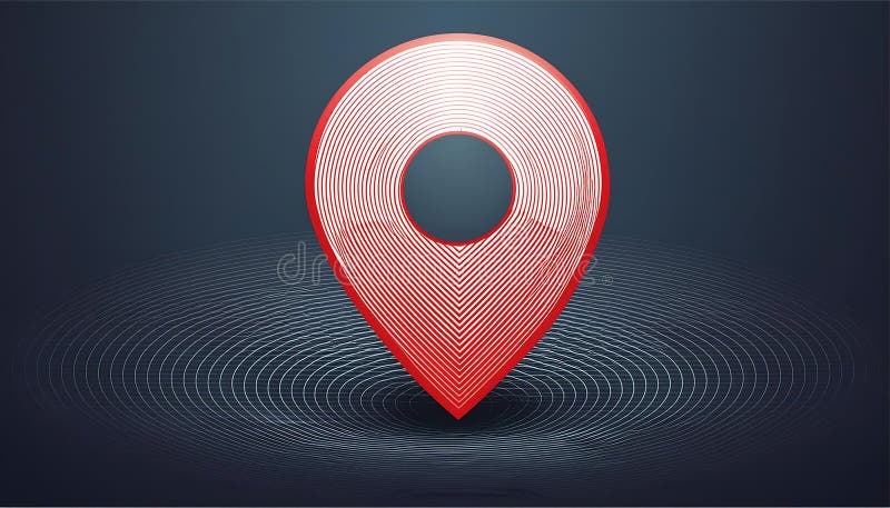 A Location Pin Icon that Represents a Location Service, Place, or Map ...