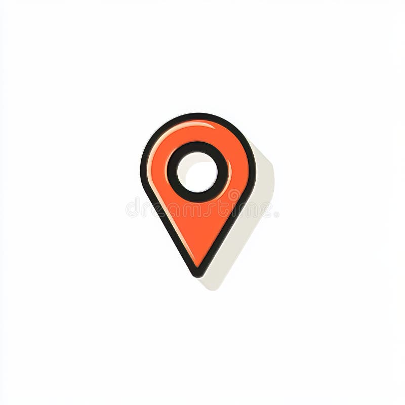 The Location Pin Icon is a Symbol for Geographic Location, Digital ...